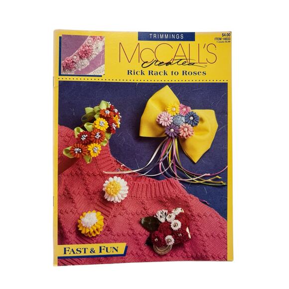 McCall’s | Office | Vintage 992 Rick Rack To Roses Mccalls Creates ...